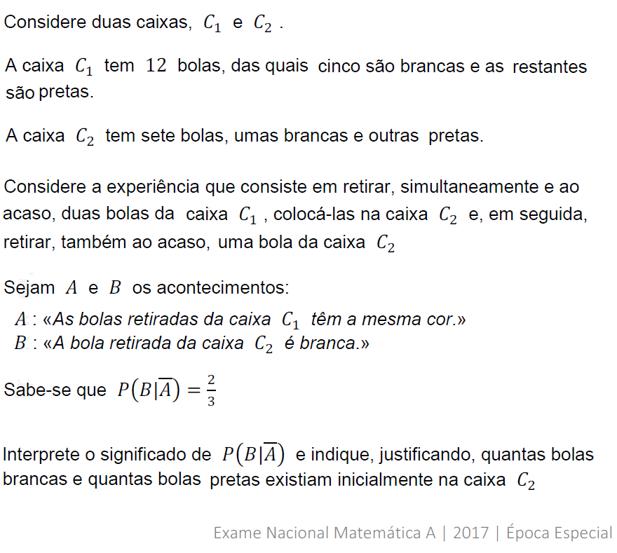 Probabilidade Condicionada